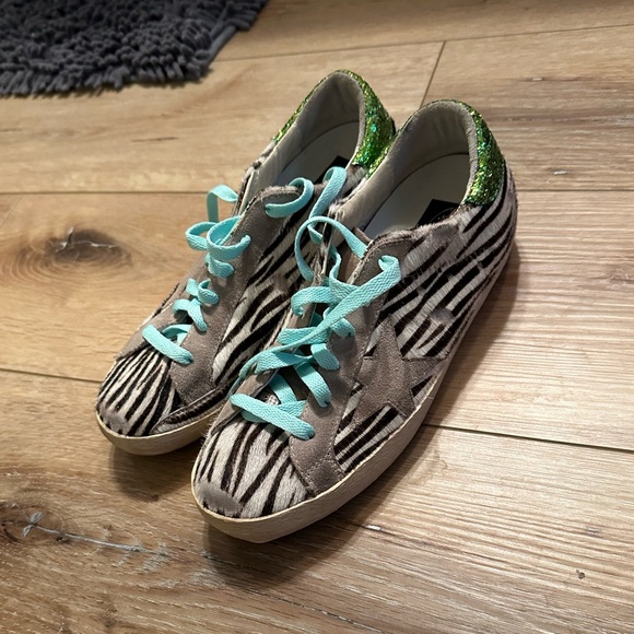 Golden Goose | Shoes | Golden Goose Zebra Superstar Sneakers | Poshmark